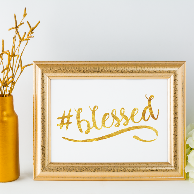 Hashtag Blessed Free Printable